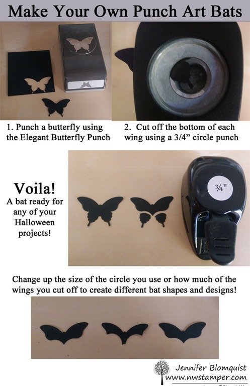 Make Your Own Punch Art Bats for Halloween – Northwest Stamper