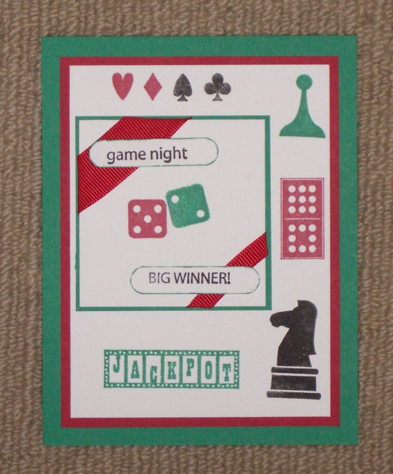 A Splitcoast Stampers Index Card – Game Night – Northwest Stamper