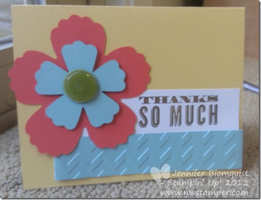In Color Fun Flower Thank You Card – Northwest Stamper