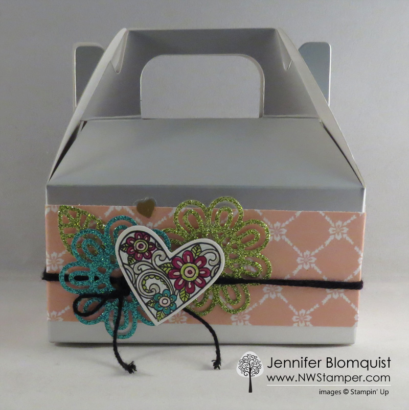 Silver Gable Box with Ribbon of Courage die cuts – Northwest Stamper