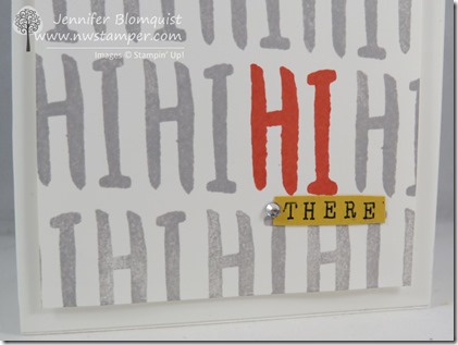 Clean and Simple Hi Card with the Awesome Layered Letters – Northwest ...